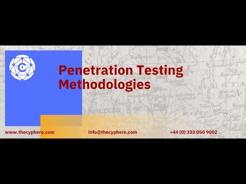 Penetration testing methodologies, frameworks & tools