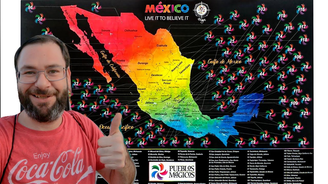 Review of Mexico 'Pueblos Mágicos' Scratch Off Interactive Map