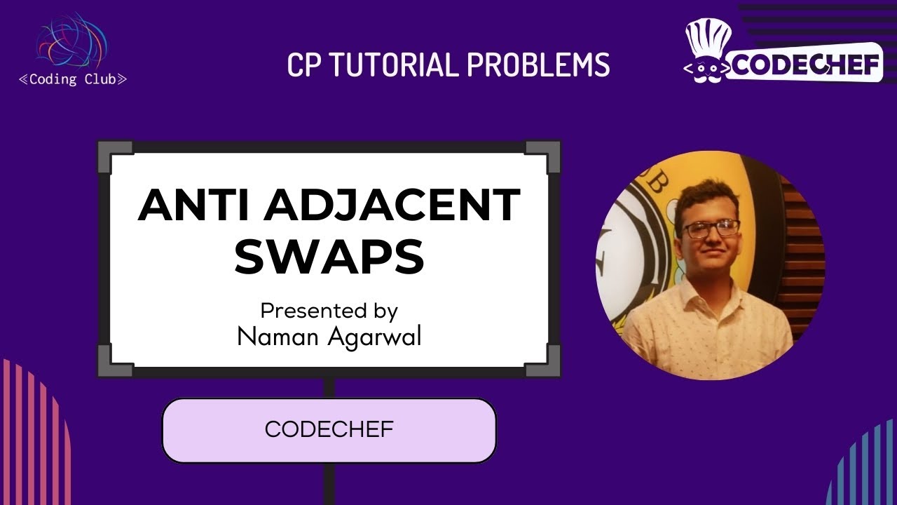 Anti Adjacent Swaps || CODECHEF STARTERS 121 || Explanation + Code