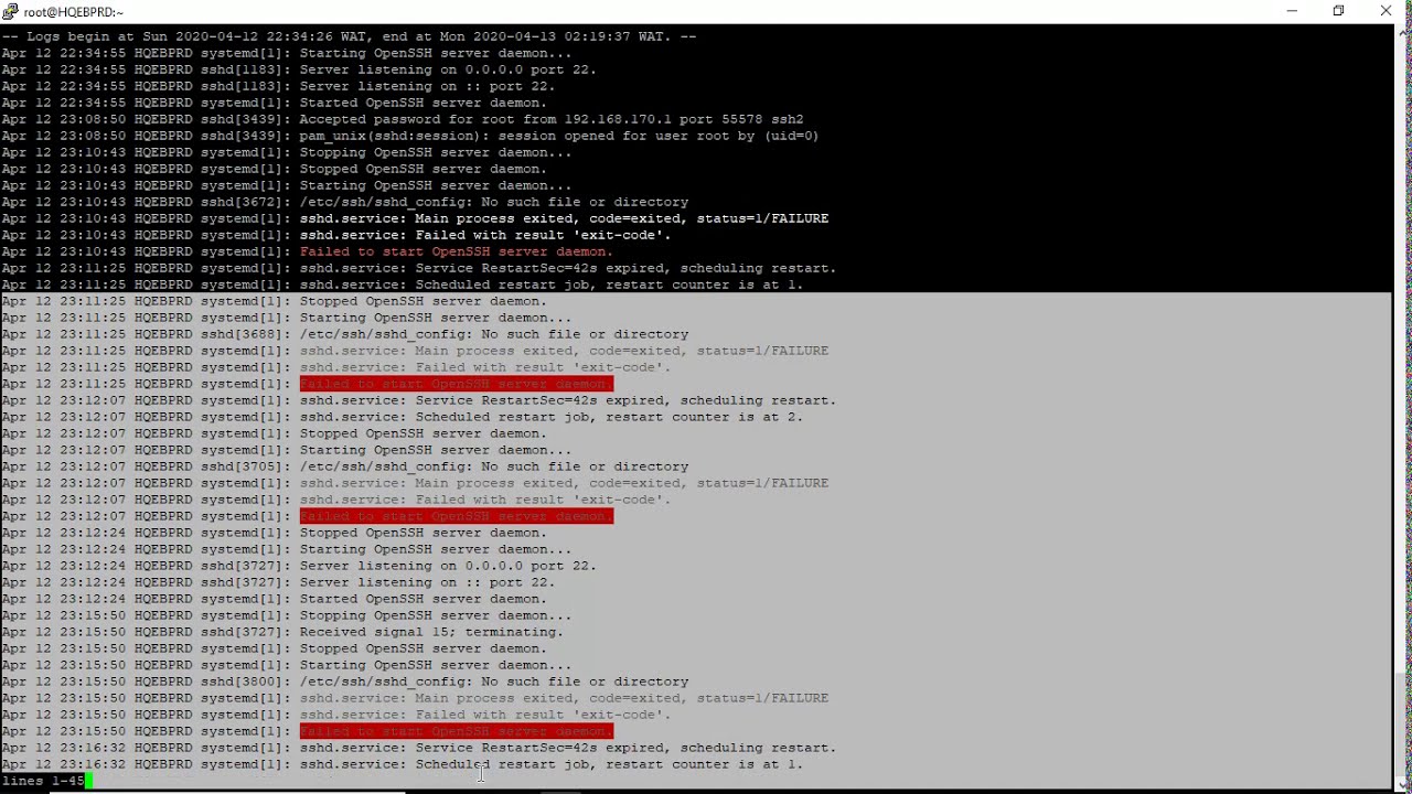 Viewing Logs In Linux With journalctl utility (RHCSA 8, Lesson 18B)