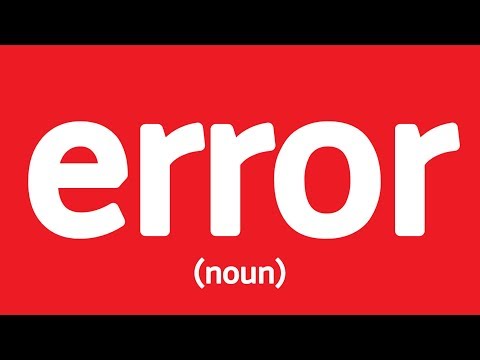 How to pronounce error (Definition + Example sentences)