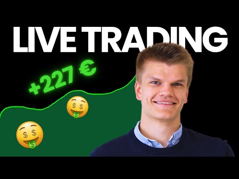 227 EURO Gewinn im Live-Trading Stream vor 118 Zuschauern | Erklärungen & Trade Mangement Deutsch