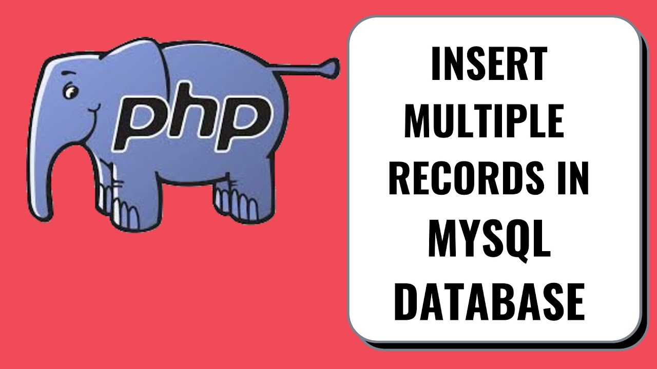 Insert Multiple records in MYSQL Database