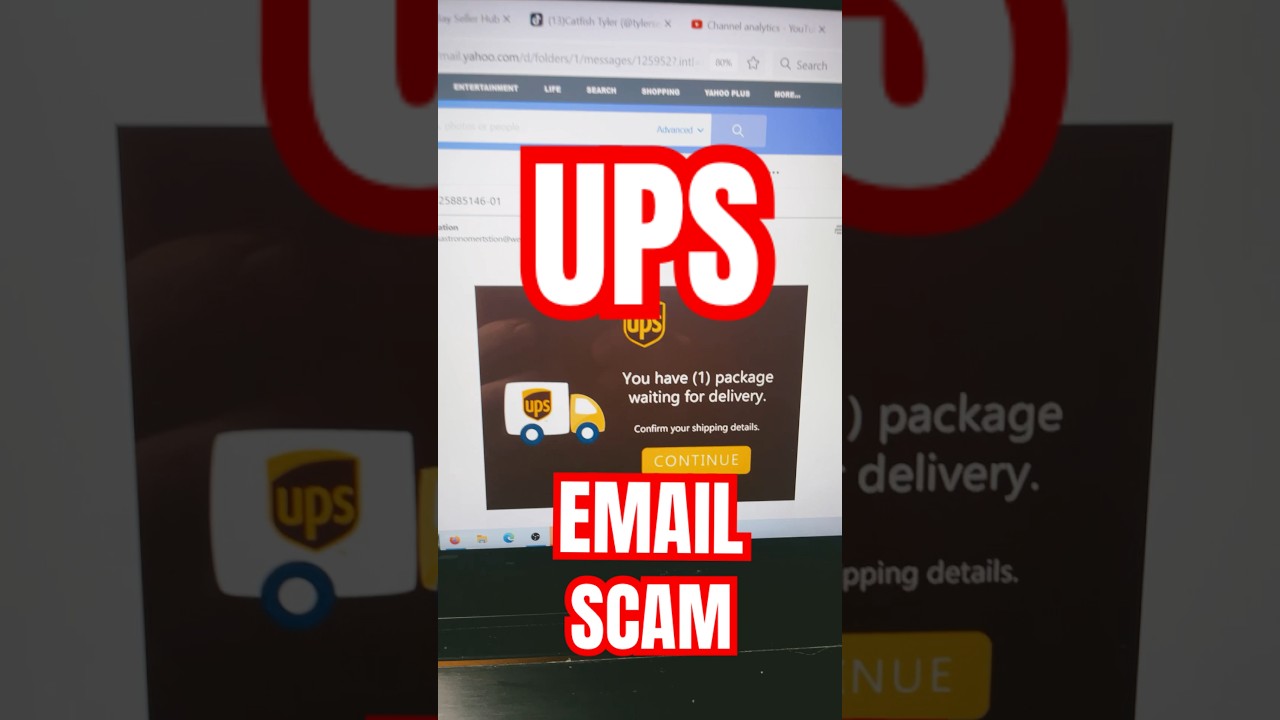 UPS EMAIL SCAM ALERT!!! #UPS #scam #warning 