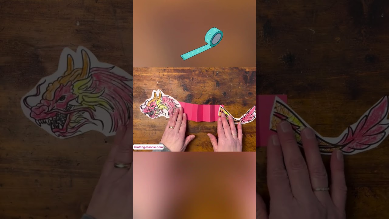 Chinese Dragon Craft 🐉 - Free Printable @ CraftingJeannie.com