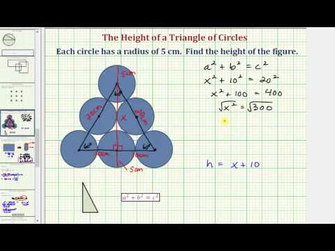 Find the Height of a Triangle of Circles | Math Help from Arithmetic ...