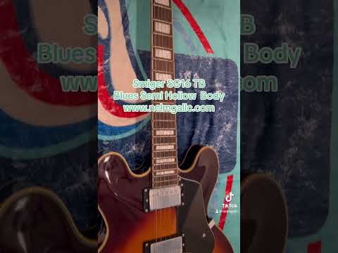 Smiger SG16TB Orange and Black Semi-Hollow Blues Jazz | Reverb