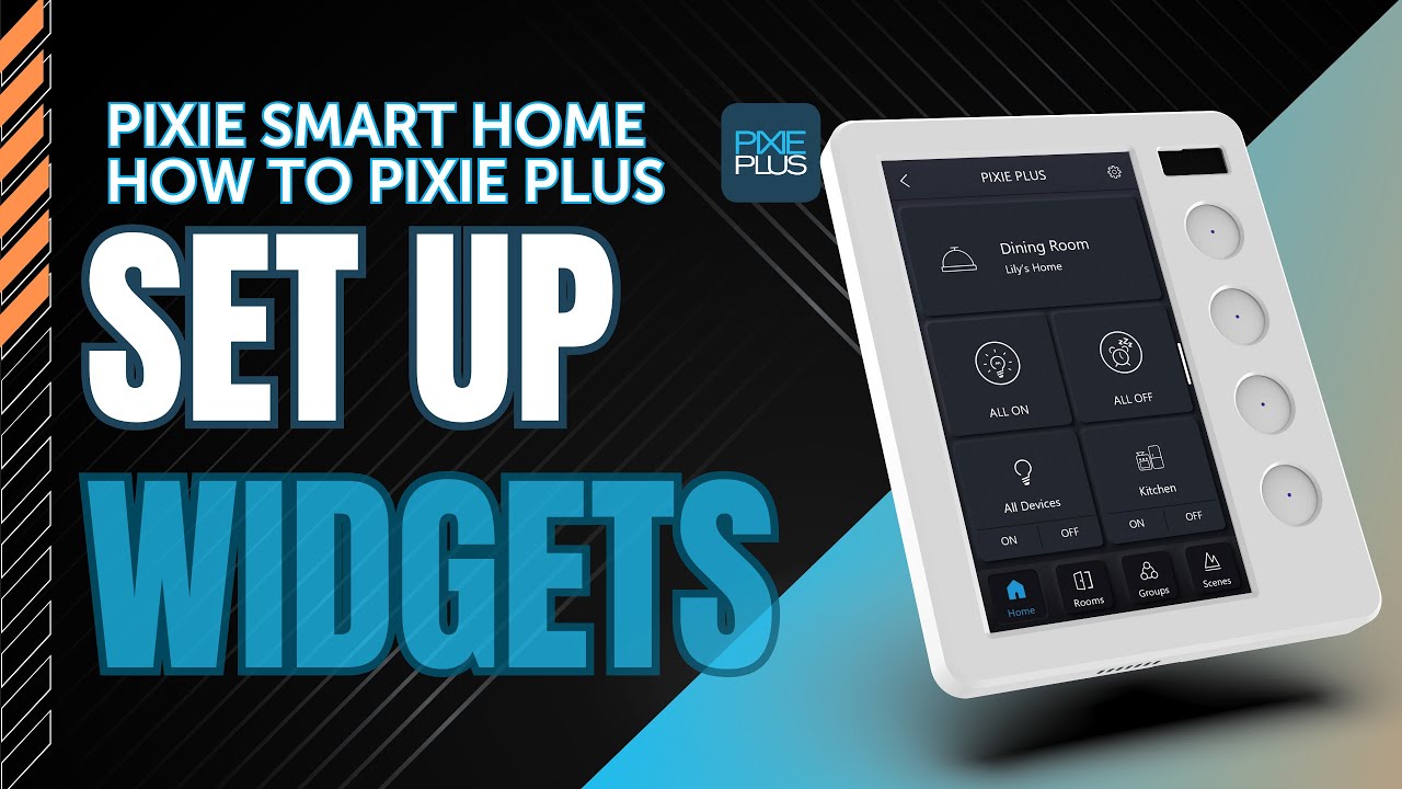 PIXIE Touch Panel Home Page Widgets Setup