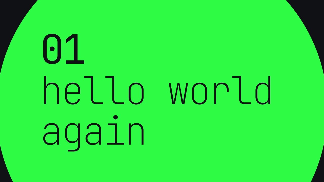 hello world again – clear cache (Lyric Video)