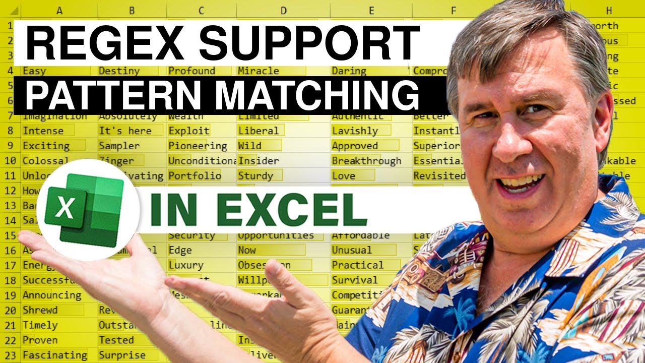 Excel Regex Support For Pattern Matching Episode 2642 Mrexcel Message Board