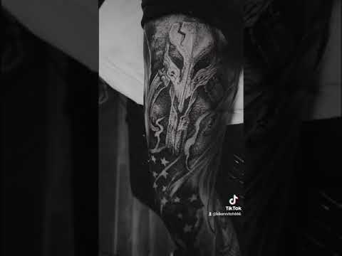 Mythosaur Mandalorian Star Wars Tattoo #shorts