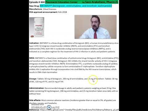 BIKTARVY® (bictegravir, emtricitabine, and tenofovir alafenamide)- HIV