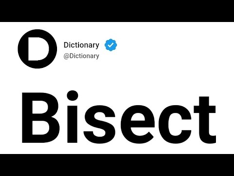 Bisect Meaning In English