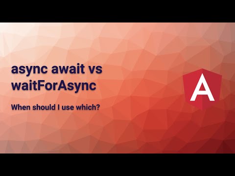 async await vs waitForAsync in Angular tests