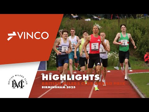 HIGHLIGHTS - British Milers Club Grand Prix Birmingham 2025 - vincosport.com