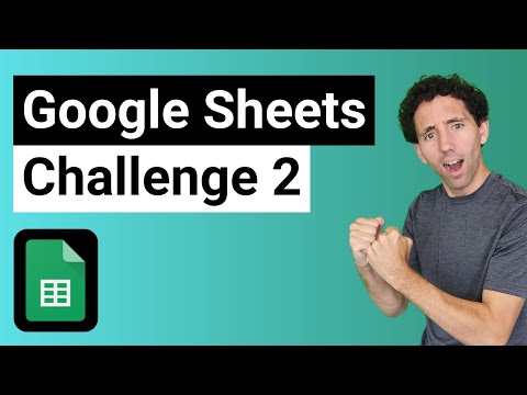 Google Sheets Challenge 2 - Sort and Filter Data