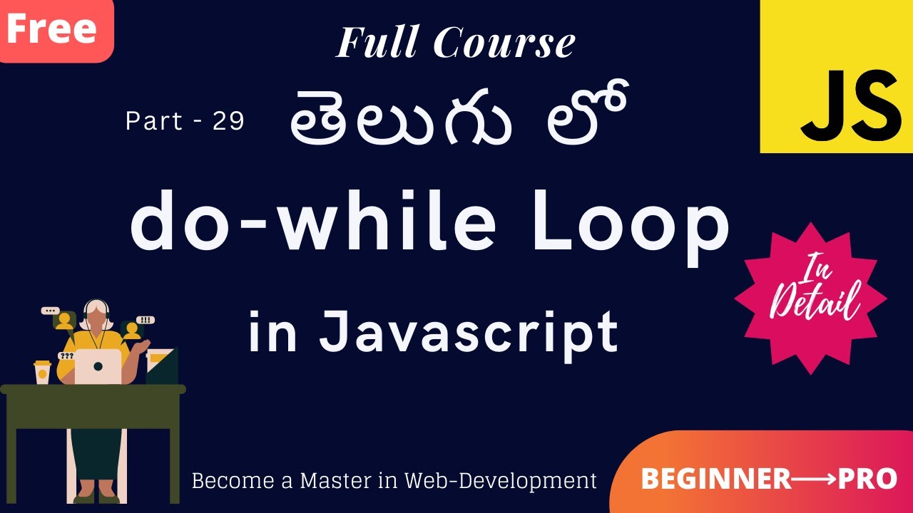 #29. Do-While Loop in JavaScript (Telugu)