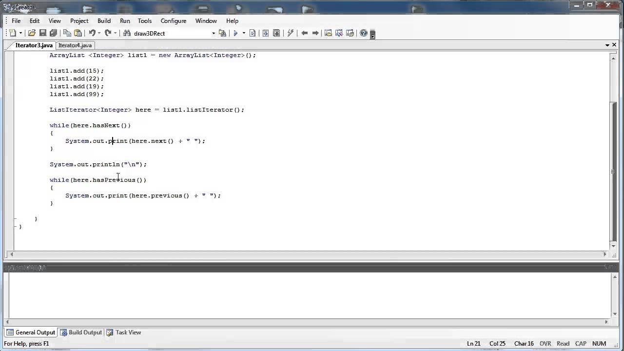Iterator Part 4:  ListIterator (Java)