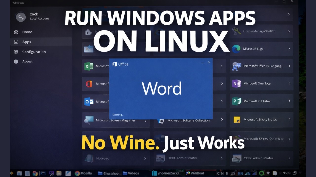 This Tool Runs Windows Apps Like Native Linux Apps