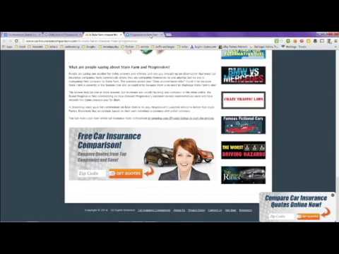 Car Insurance Quotes Compared Online Progressive Vs State Farm