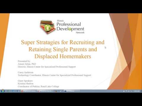 Super Strategies for Recruiting and Retaining Single Parent and Displaced Homemakers Students