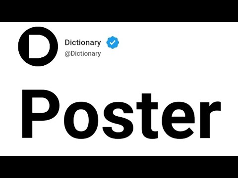 Poster Meaning In English