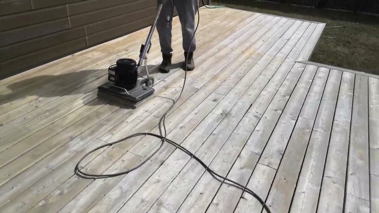 Sablage de deck à aylmer