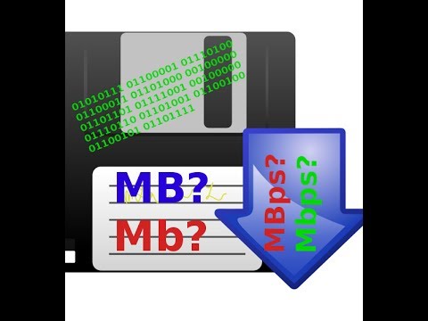 Mbps vs MBps - MegaBITS vs MegaBYTES