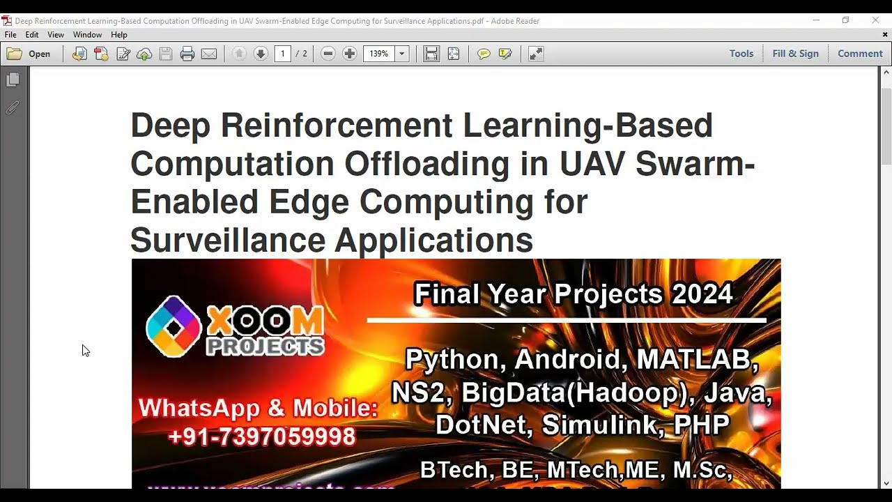 Deep Reinforcement Learning Based Computation Offloading in UAV Swarm Enabled Edge Computing for Sur