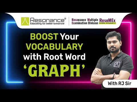 Understanding the Root Word "Graph" | English Vocabulary | English Spoken | #resonance #resomex