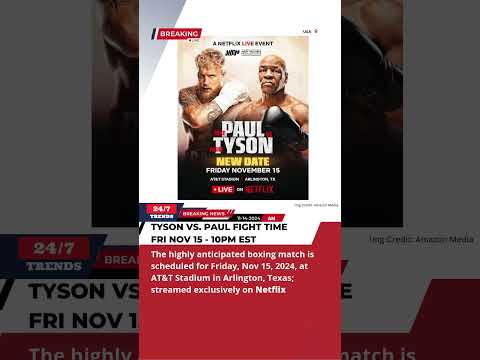 Mike Tyson Faces Jake Paul! | Fight Preview #tysonvspaul #boxingmatches #netflix