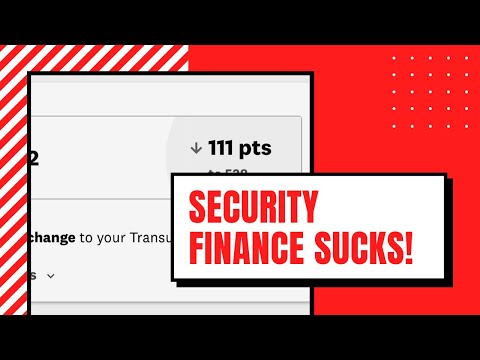 Security Finance Loan - Please Watch This Review First