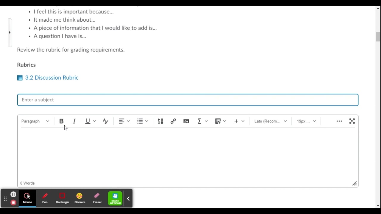Uploading a PDF to 3.2 Discussion Board