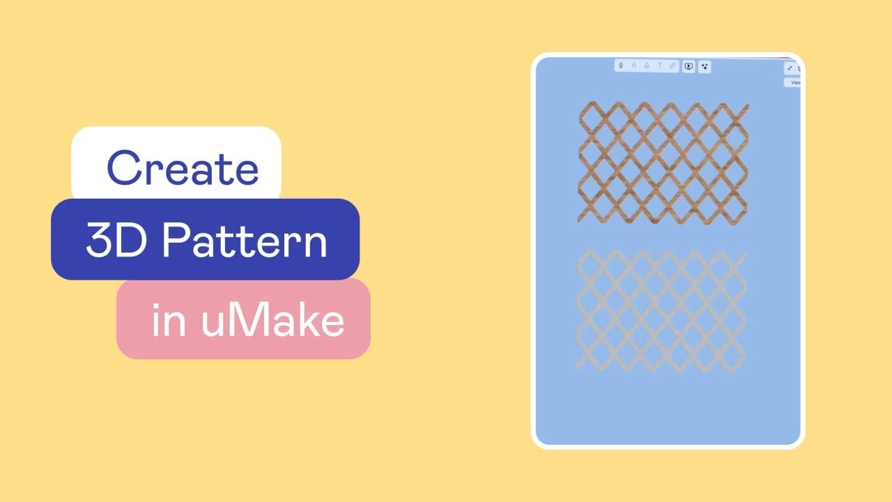 uMake Help - How To - Create a 3D Pattern