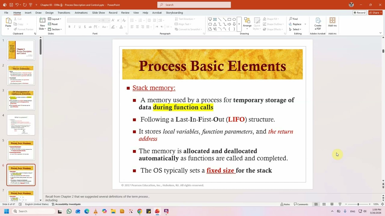 JUST OS - Chapter 03 - Process Description and Control - Part 1