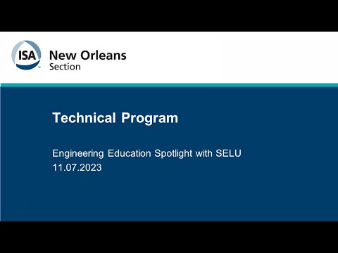 November Technical Program | Engineering Education Spotlight with Southeastern Louisiana University