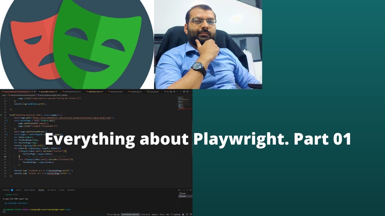Automating all the essential user actions using Playwright