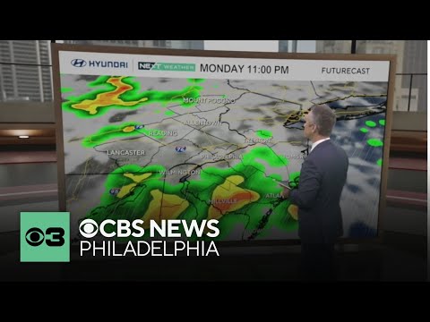 More storms will move through Philadelphia region Monday night