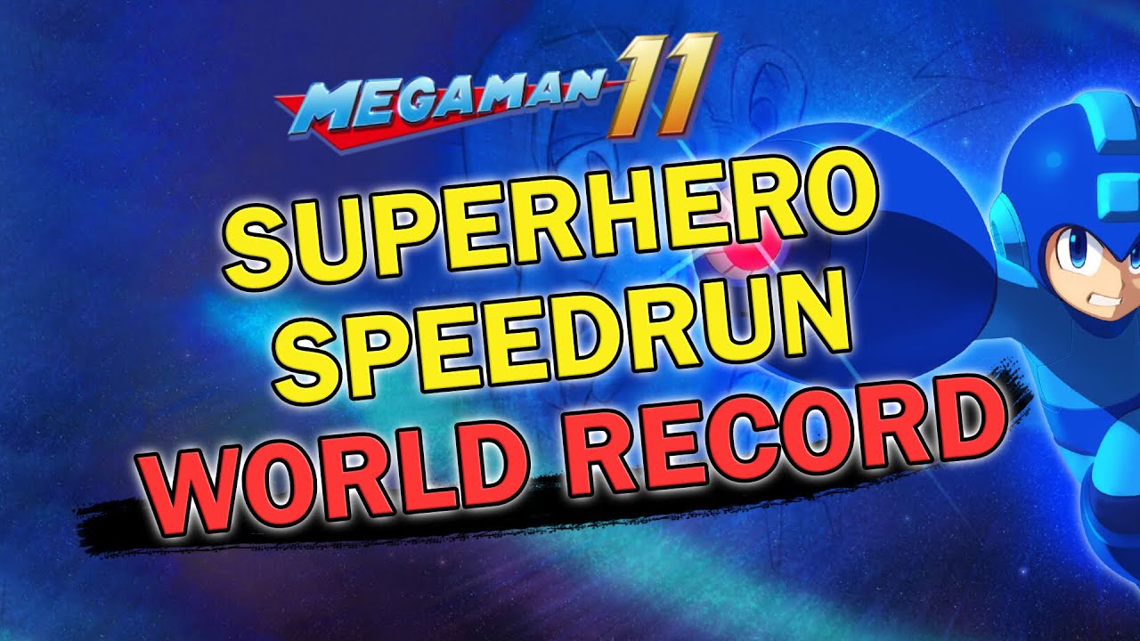 [WORLD RECORD] Mega Man 11, Superhero Mode Speedrun in 34:03! any %, no OoB