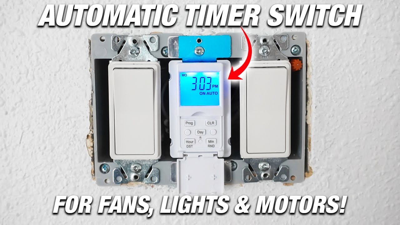 How To Install Automatic Digital Timer Switch For Fans, Light & Motors In Your Home! DIY Electrical