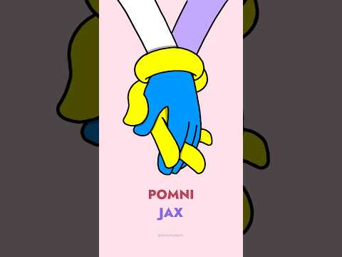 If the world was ending, I'd wanna be next to you🥰POMNI x JAX Funny Adorable Animation #viralshorts