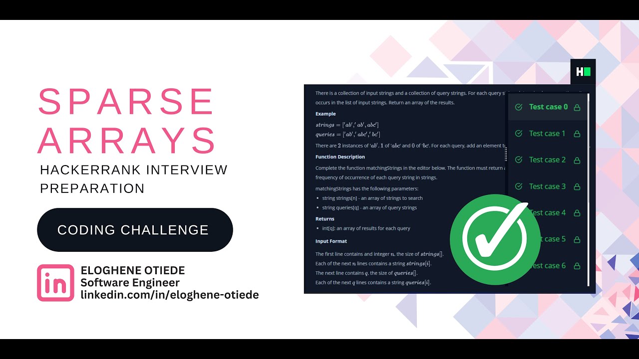 SOLVED & EXPLAINED - Sparse Arrays (JavaScript) | Data Structures & Algorithm
