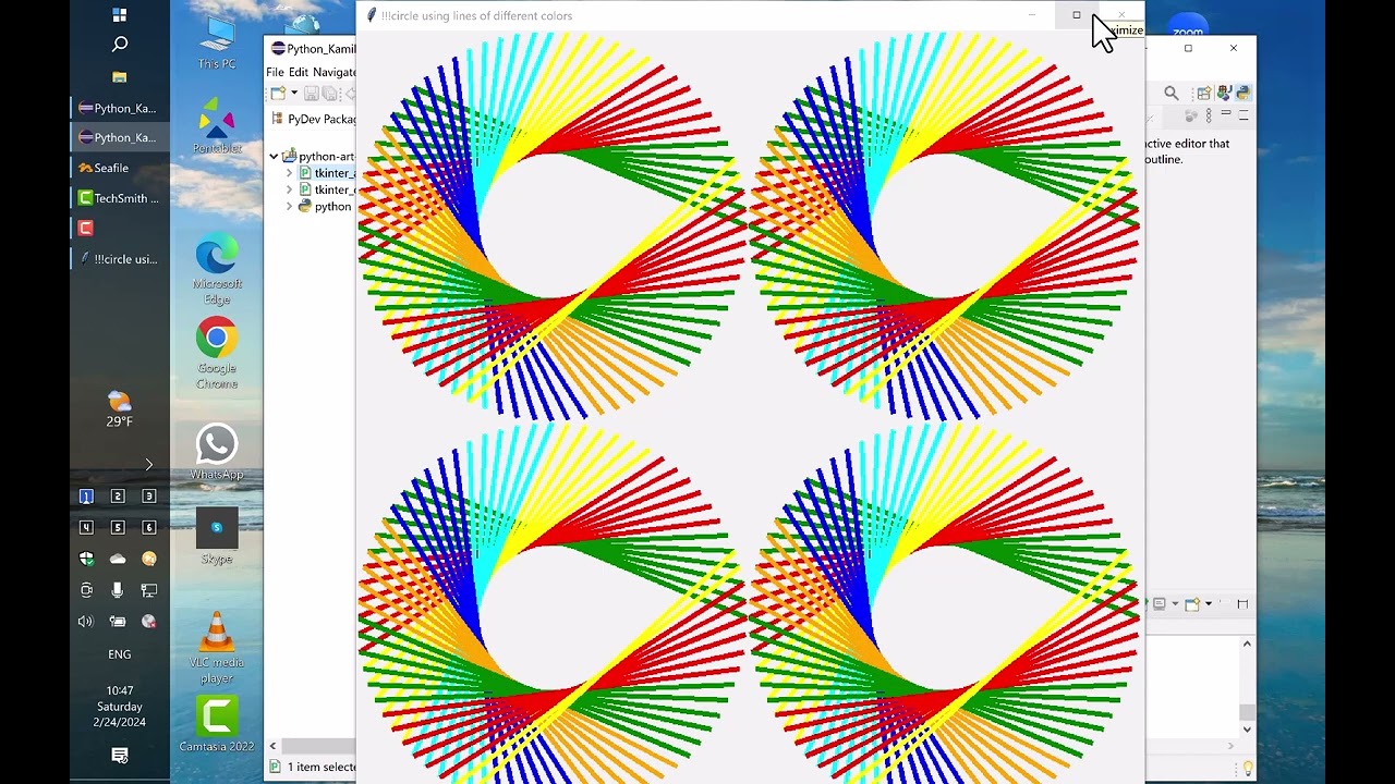 Using Python tkinter to draw animated vector graphics