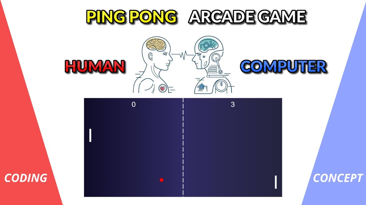 Ping Pong Game using Javascript in just 12 Mins