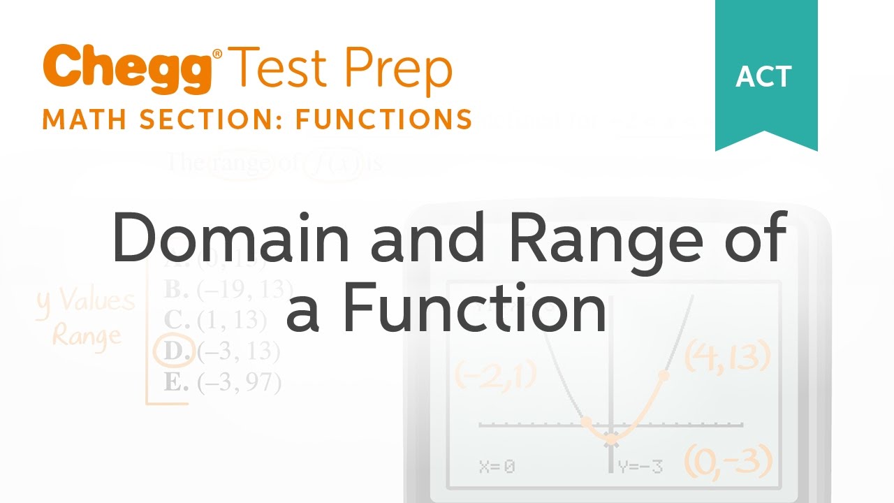 ACT Prep - ACT Math: Domain and Range of a Function - Chegg Test Prep
