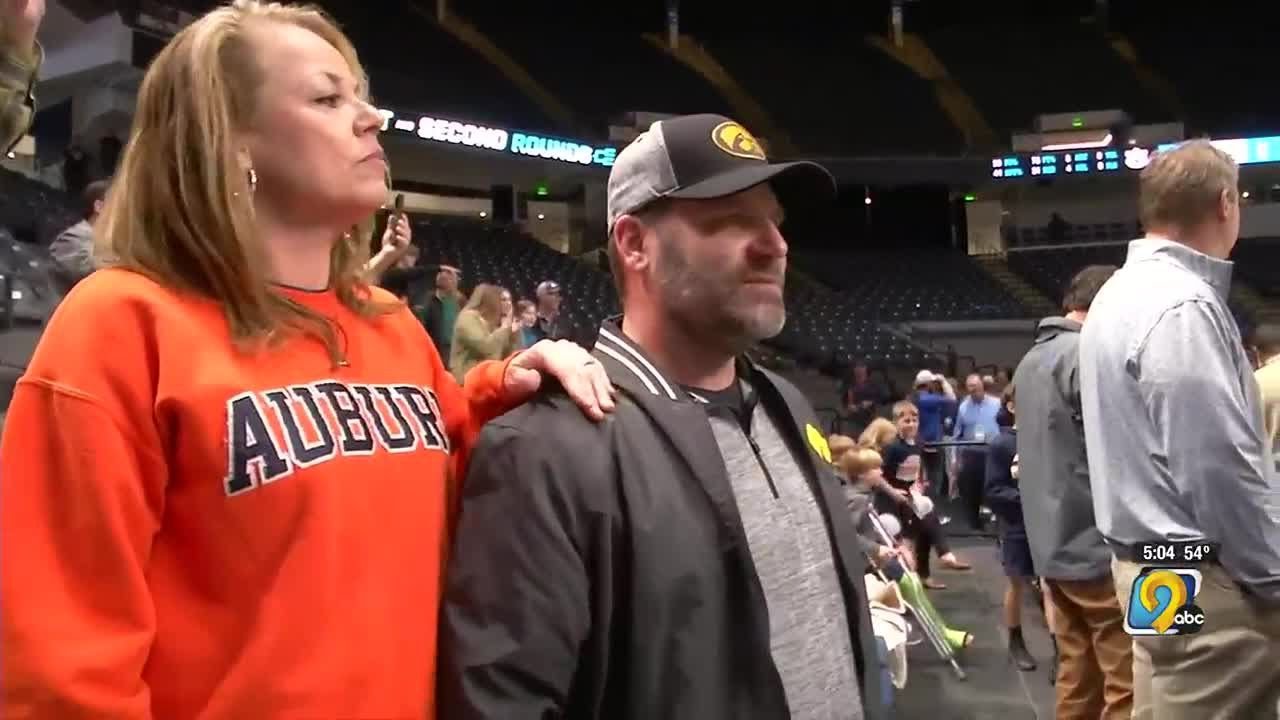 House divided: Iowa husband and Auburn wife embracing first round NCAA game