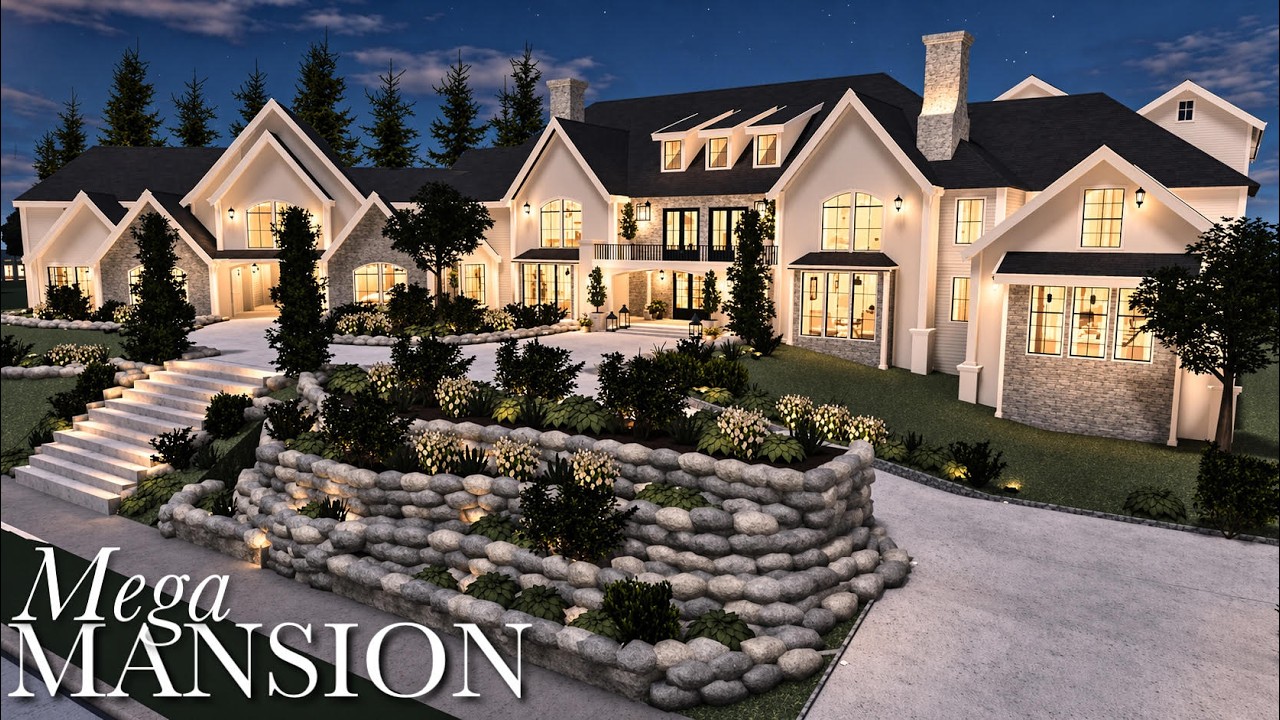 MODERN MEGA MANSION BLOXBURG SPEEDBUILD