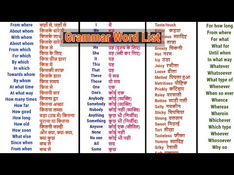 Word Meaning English to Hindi Daily Use Word | English word list with meaning in Hindi