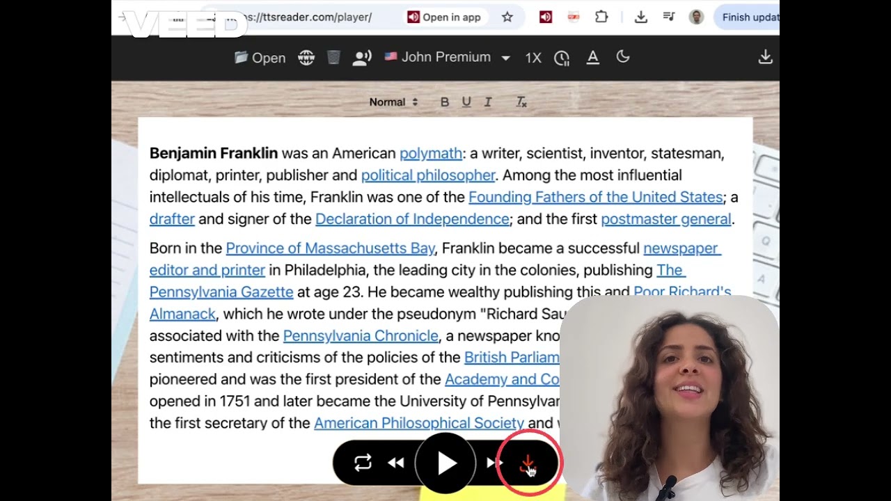 How to generate & download audio files from text with TTSReader