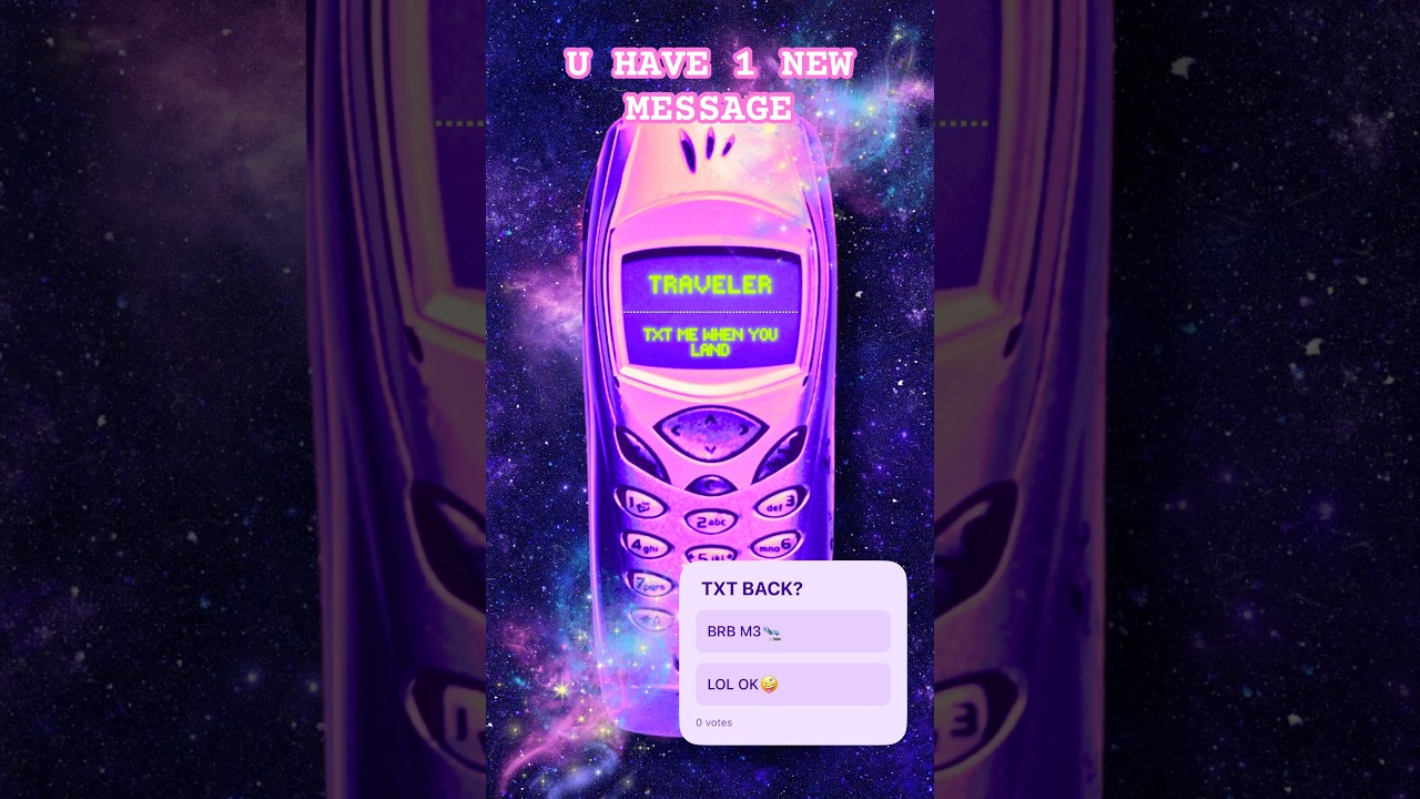 Hi u have 1 new message 💬 TXT BACK? #alternateuniverse  #y2k  #retrofuture #nostalgic #timetravel